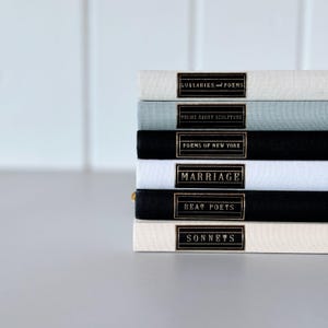Mini Pocket Sized Black White and Gray Poetry Book Bundle, Everyman's ...