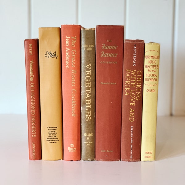 Vintage Cookbook Set - Etsy