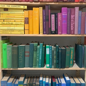 Set of 5 Vintage Decorative Books by Color, Real Books for Decorating ...