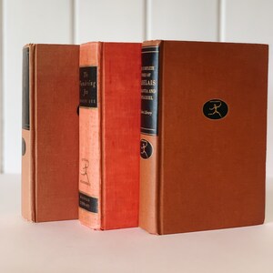 Rust Red and Black Decorative Books, Modern Library Giant Books, Shabby ...