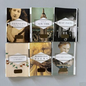 Mini Pocket Sized Black White and Gray Poetry Book Bundle, Everyman's ...