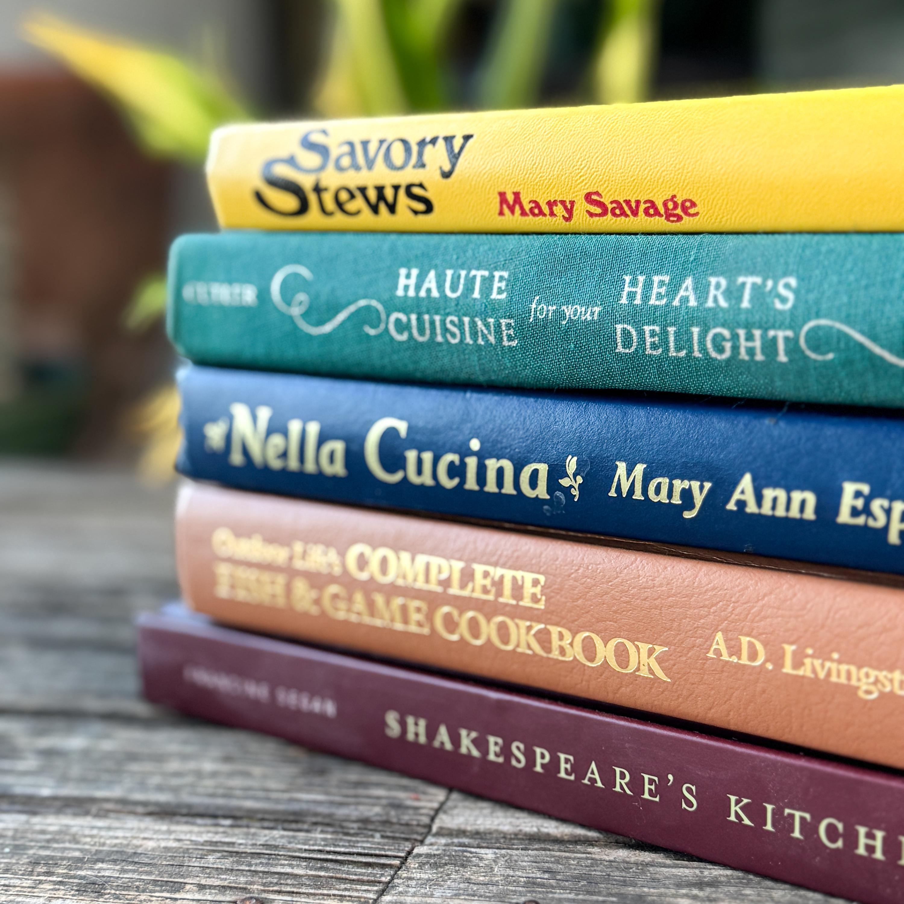 Vintage Cookbook Bundle in Jewel Toned Yellow, Teal, Navy & Burgundy - Etsy