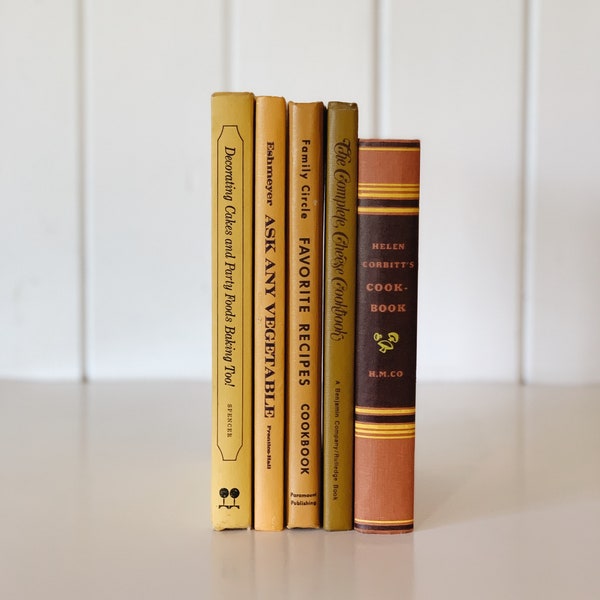 Vintage Cookbook Set - Etsy