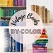 Set of 5 Vintage Decorative Books in Your Choice of Color - Etsy