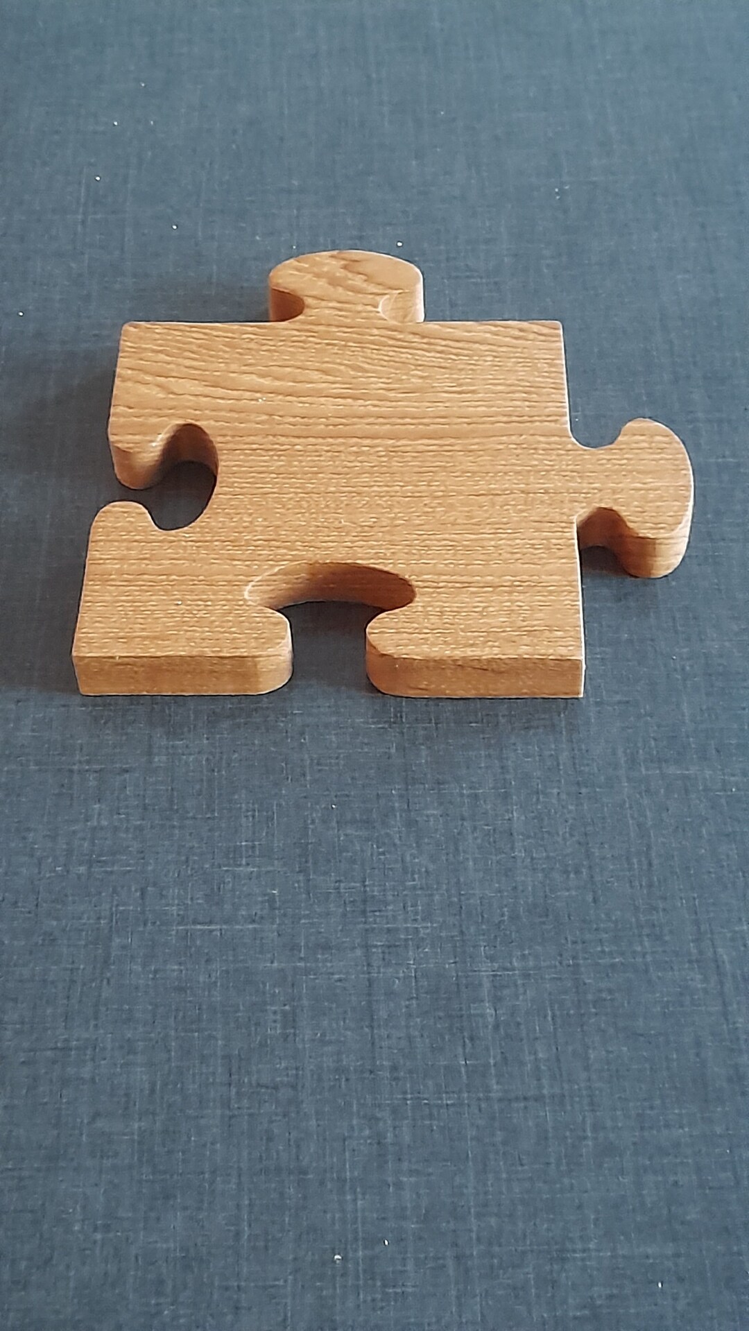 Puzzle, Solid Oak Coaster. Handmade Creation. - Etsy