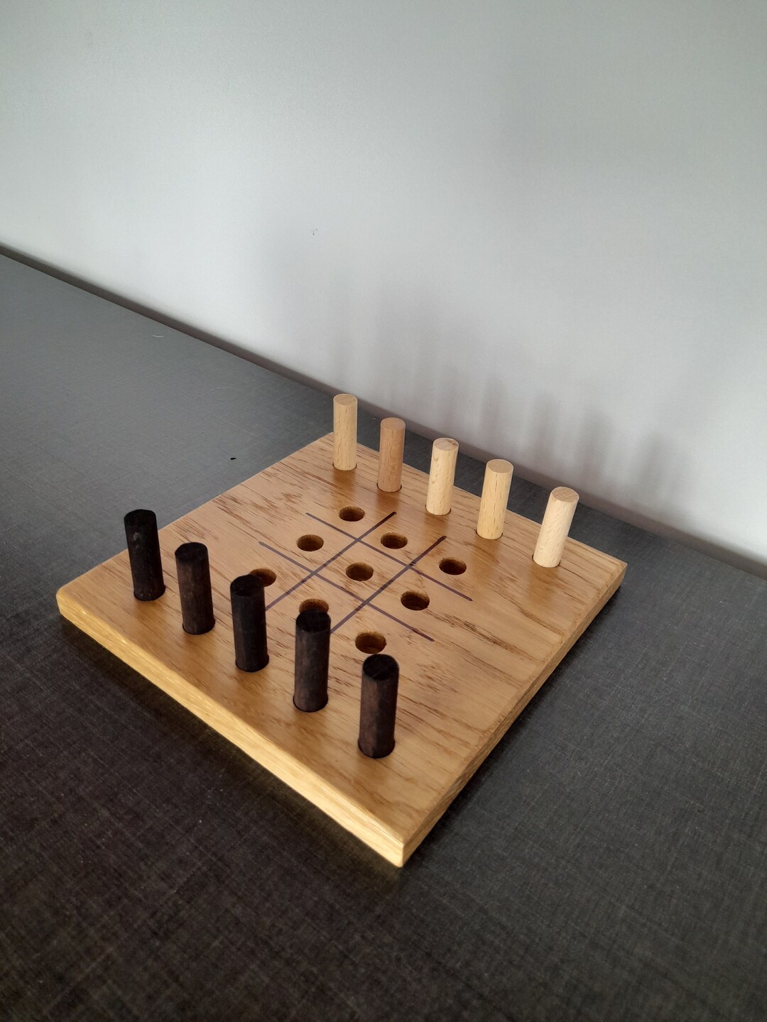 Morpion, Wooden Game, Tic-tac-toe, French Handcrafted. - Etsy