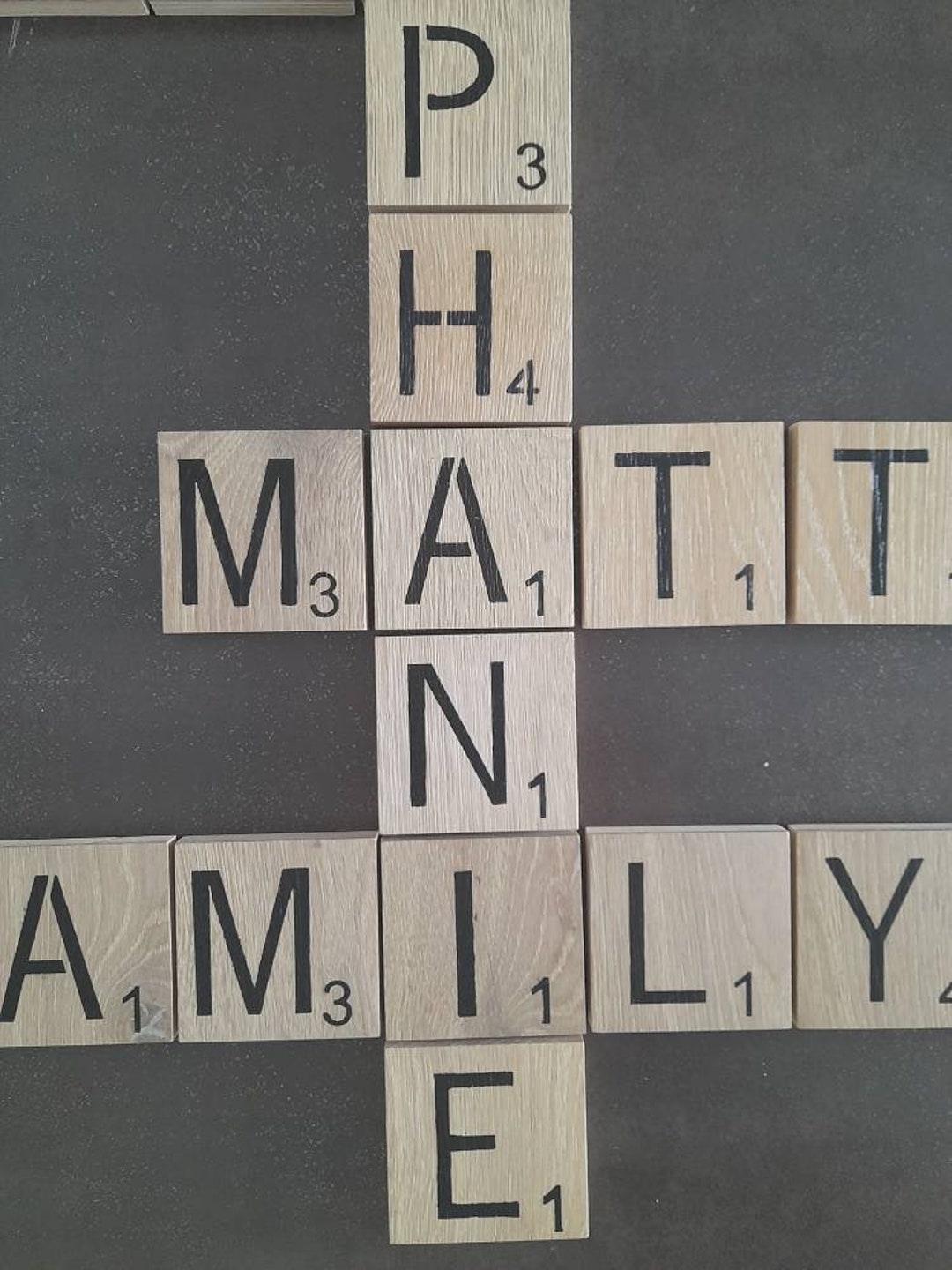 Scrabble Xxl Letters, to Compose With the First Names of Your Family ...