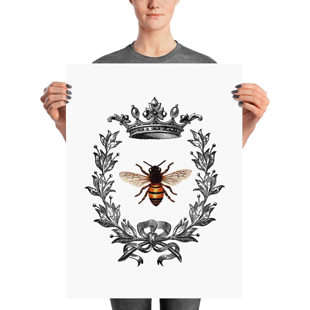 Bee Crown Bee With Crown Honey Bee Crowns Laurel Wreath - Etsy