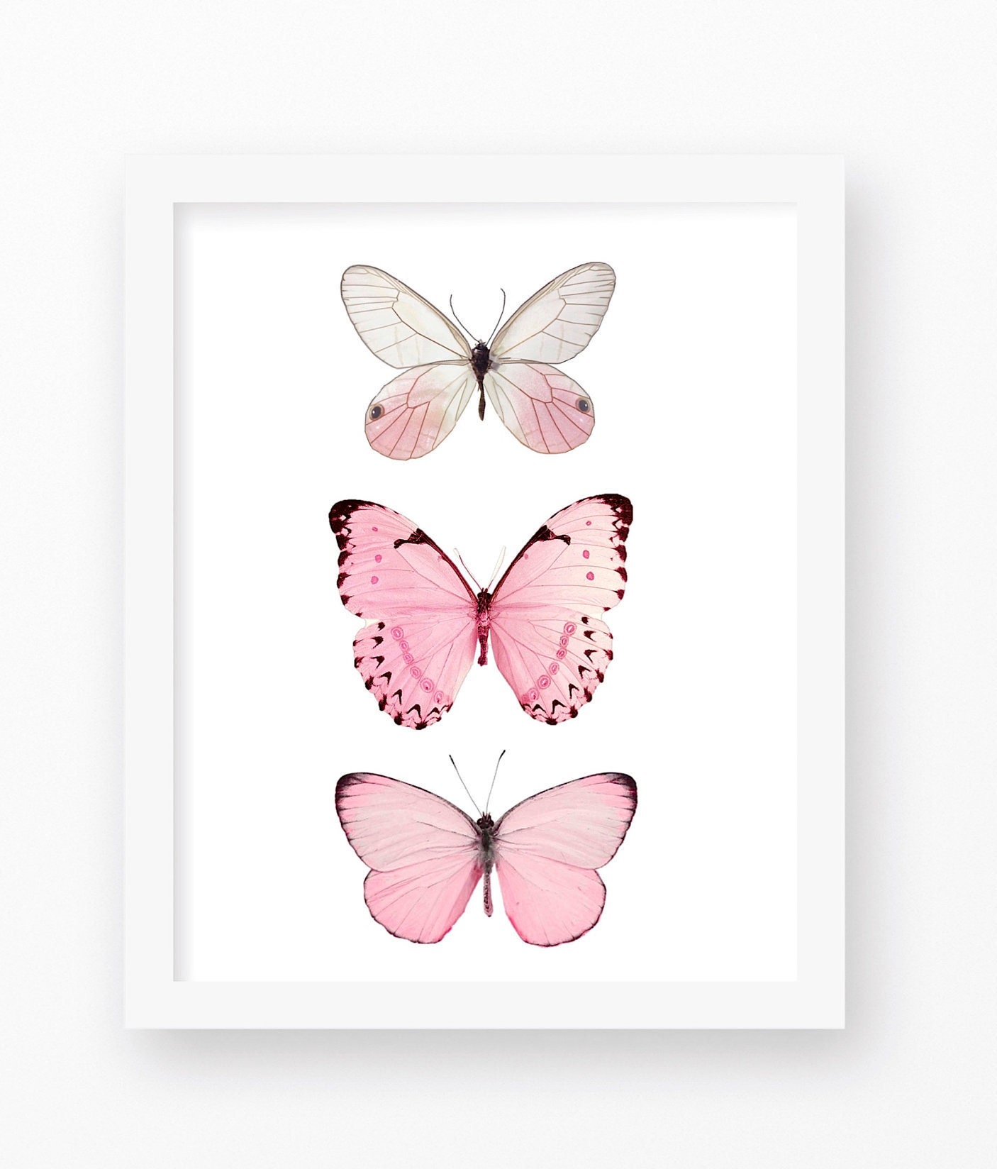 Pink Butterfly Butterfly Butterfly Print Pink Butterfly | Etsy