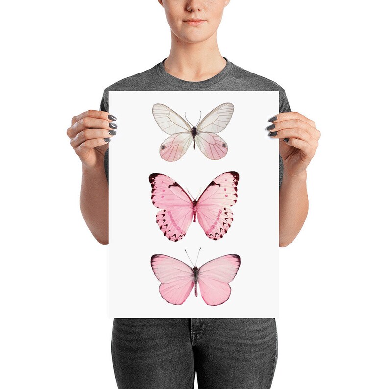 Pink Butterfly Butterfly Butterfly Print Pink Butterfly - Etsy
