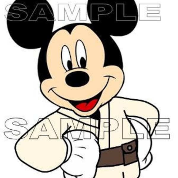 Mickey Mouse as Luke Skywalker - Etsy