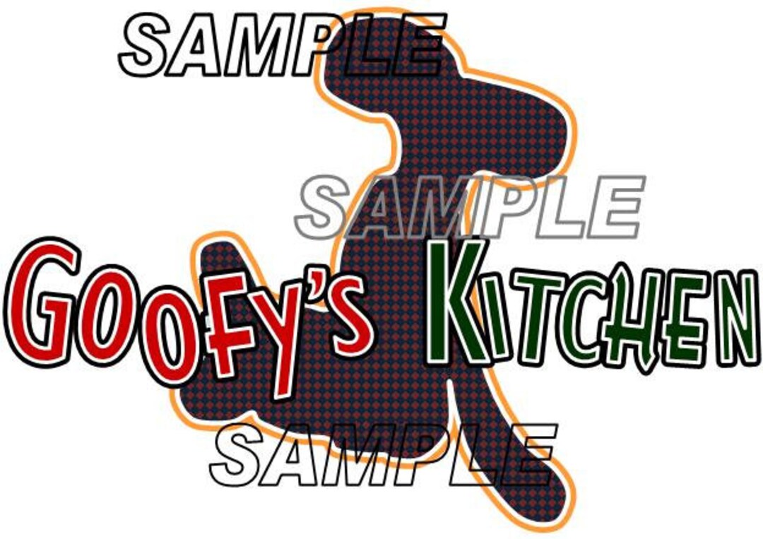 Disneyland Goofy's Kitchen Character Breakfast Dinner Sign Scrapbook ...