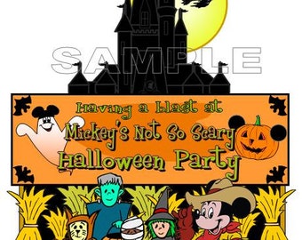 Disney Mickey's Not so Scary Halloween Party Die Cut - Etsy