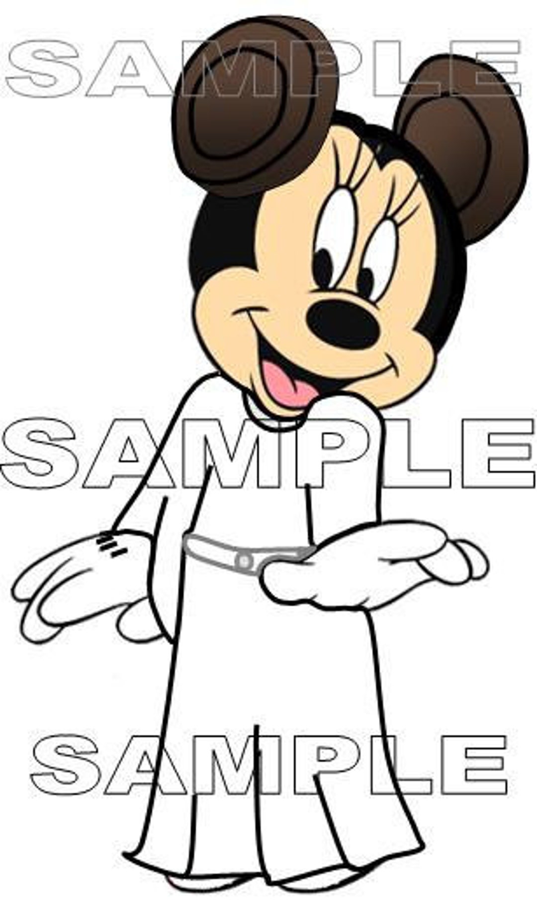 Princess Minnie Mouse Coloring Pages