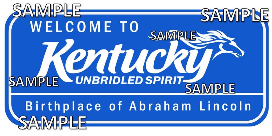 Welcome to Kentucky Sign Travel Scrapbook Embellishment Paper Die Cut ...