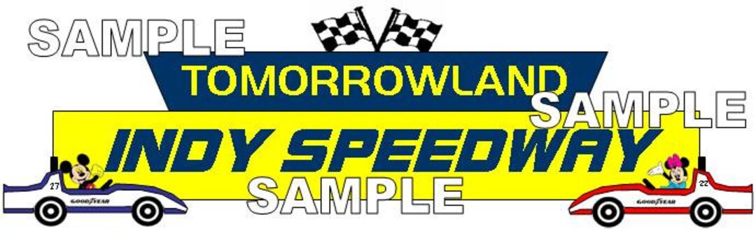 Disney World Disneyland Magic Kingdom Tomorrowland Indy Speedway ...