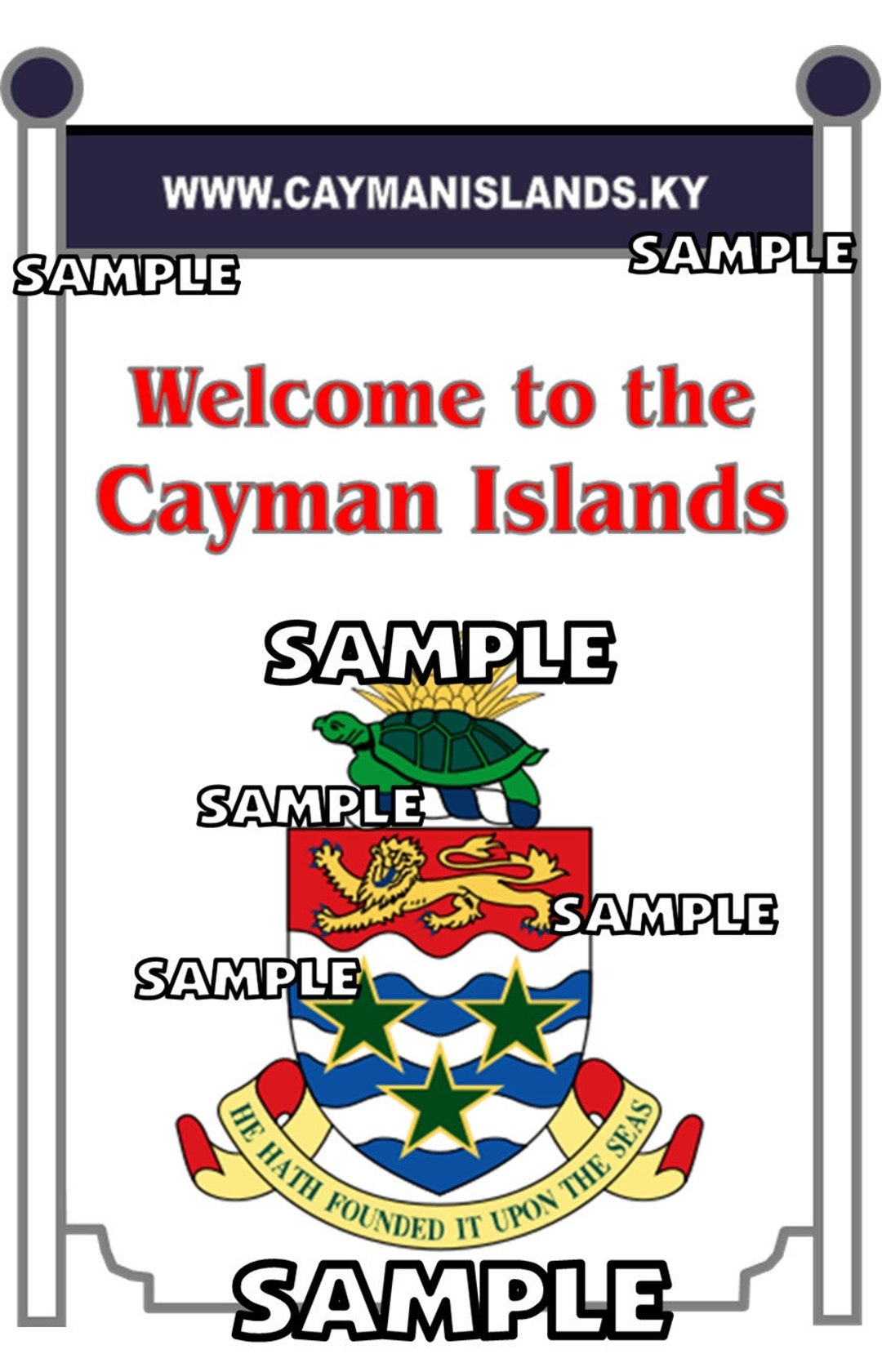 Welcome to the Cayman Islands Grand Cayman Scrapbook Embellishment ...