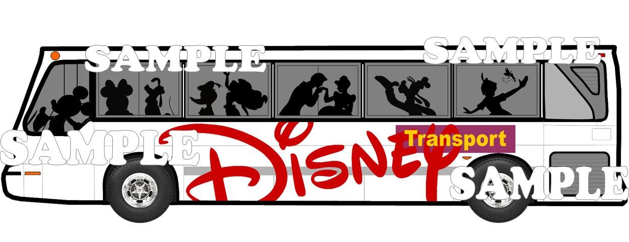 Disney World Bus Silhouette Side Scrapbook Paper Die Cut Piece - Etsy