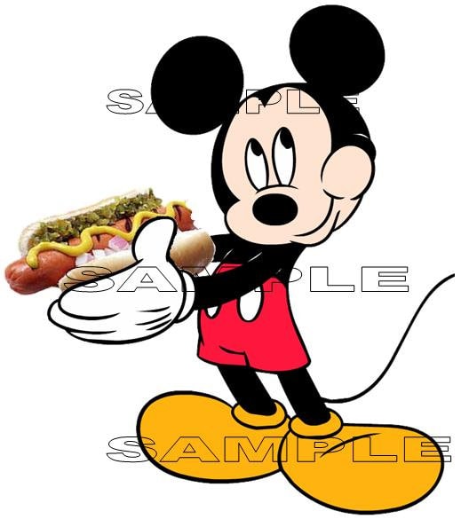 Mickey Mouse Eating