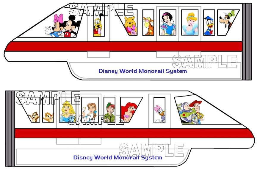 Disney World Disneyland Monorail Set Scrapbook Embellishment Paper Die ...