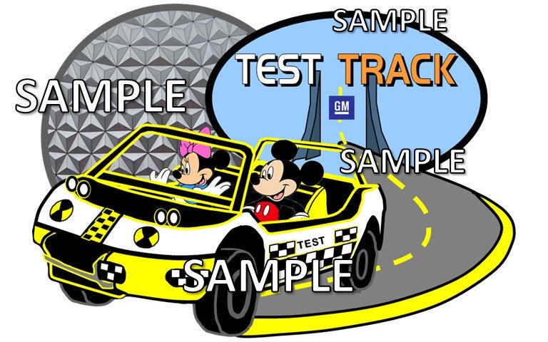 Epcot Test Track Clipart