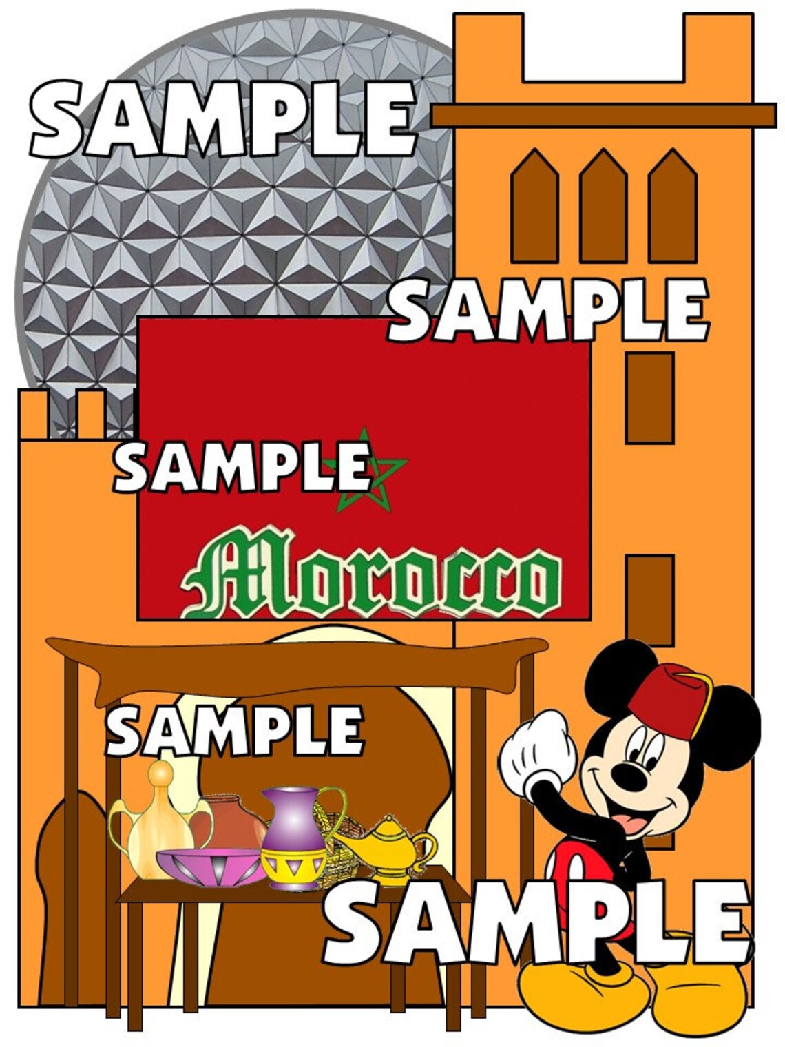 Disney World Epcot Countries World Showcase Morocco Morroco Mickey ...