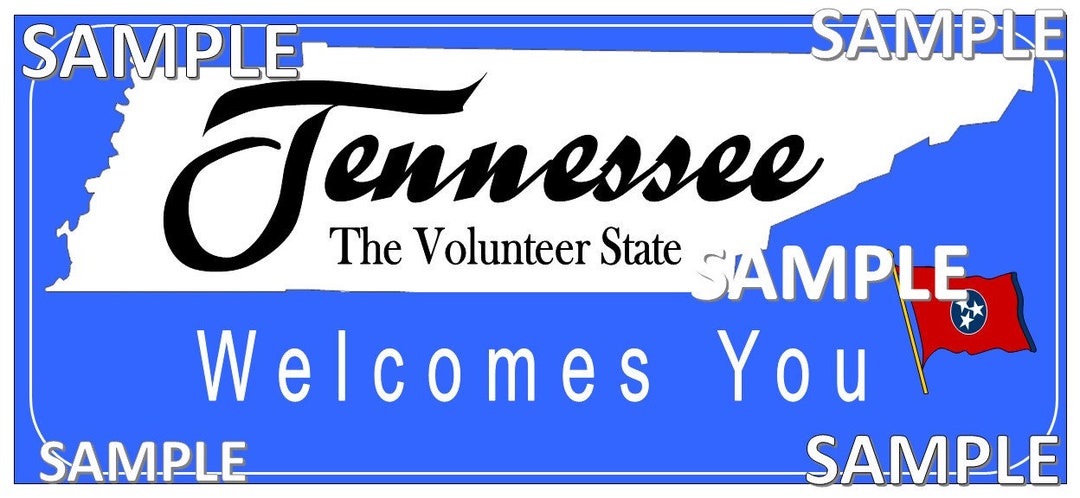 Tennessee State Welcome Sign Scrapbook Embellishment Paper Die Cut ...