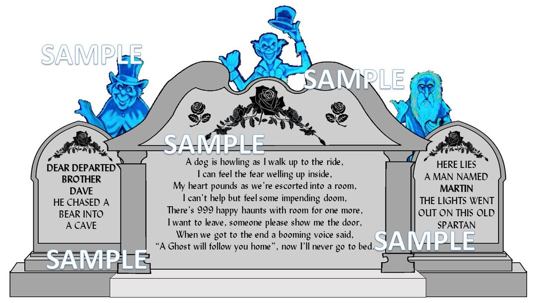 Disney World Magic Kingdom Liberty Square Haunted Mansion Poem ...