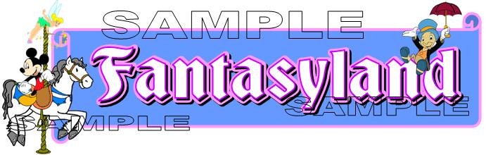 Disney World Magic Kingdom Fantasyland Sign Scrapbook - Etsy