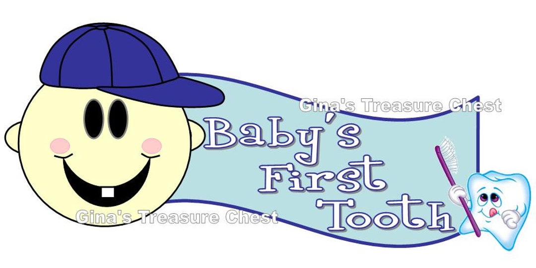 Baby's First Tooth Scrapbook Paper Embellishment Die Cut - Etsy