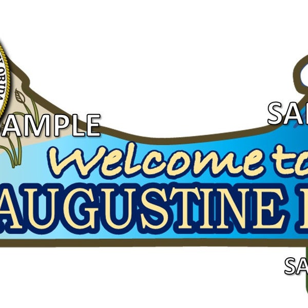 St Augustine Sign - Etsy