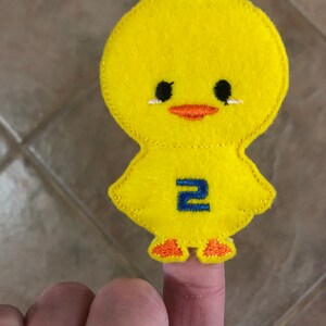 Felt 5 Little Ducks Finger Puppet Set With Bag Pretend Play - Etsy