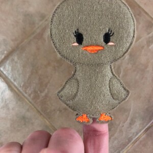 Felt 5 Little Ducks Finger Puppet Set With Bag Pretend Play - Etsy