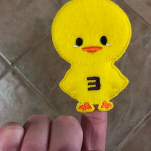 Felt 5 Little Ducks Finger Puppet Set With Bag Pretend Play - Etsy