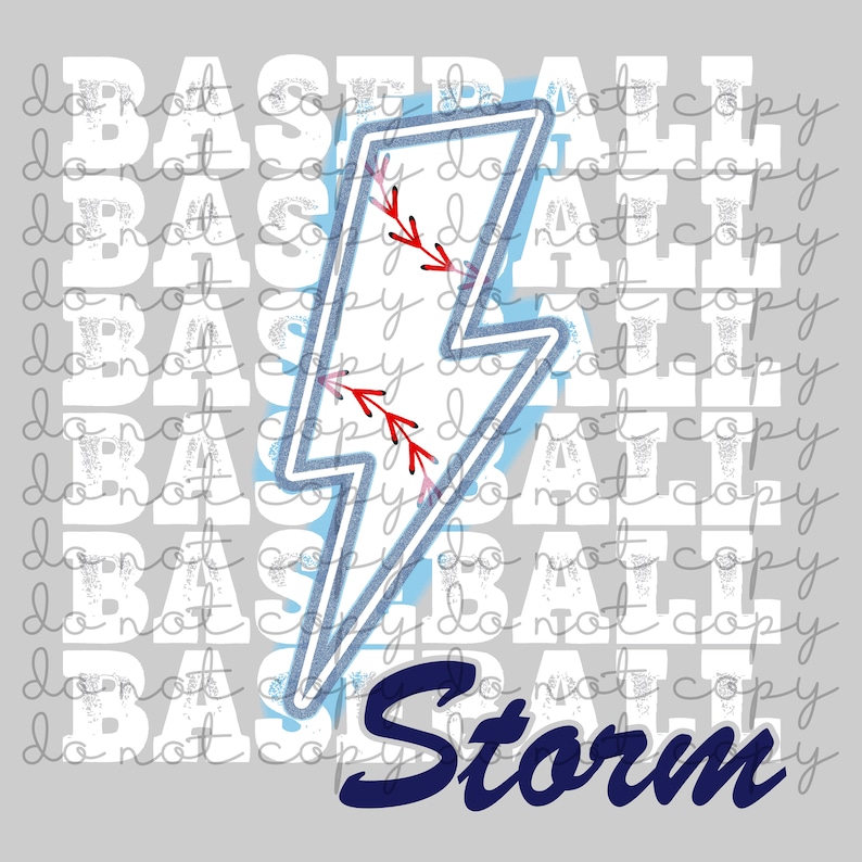 Storm Baseball - Etsy