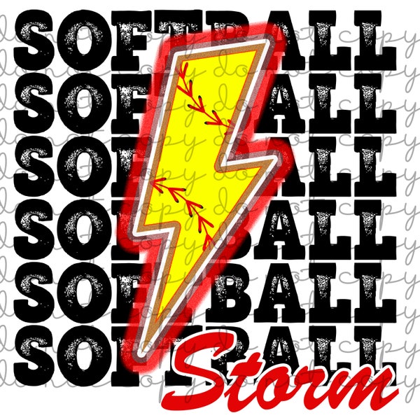 Storm Softball Logo - Etsy