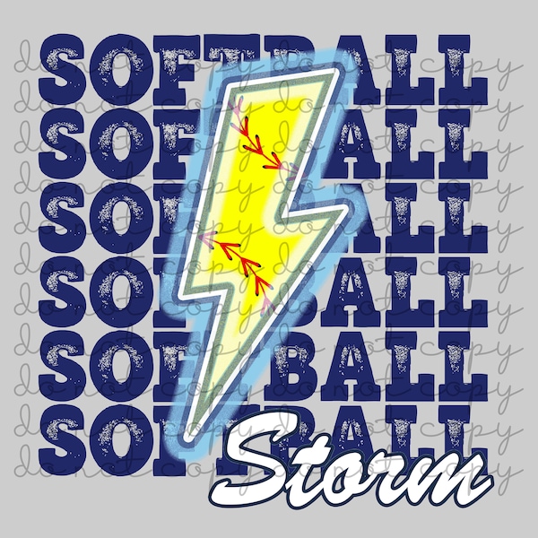 Storm Softball Logo - Etsy