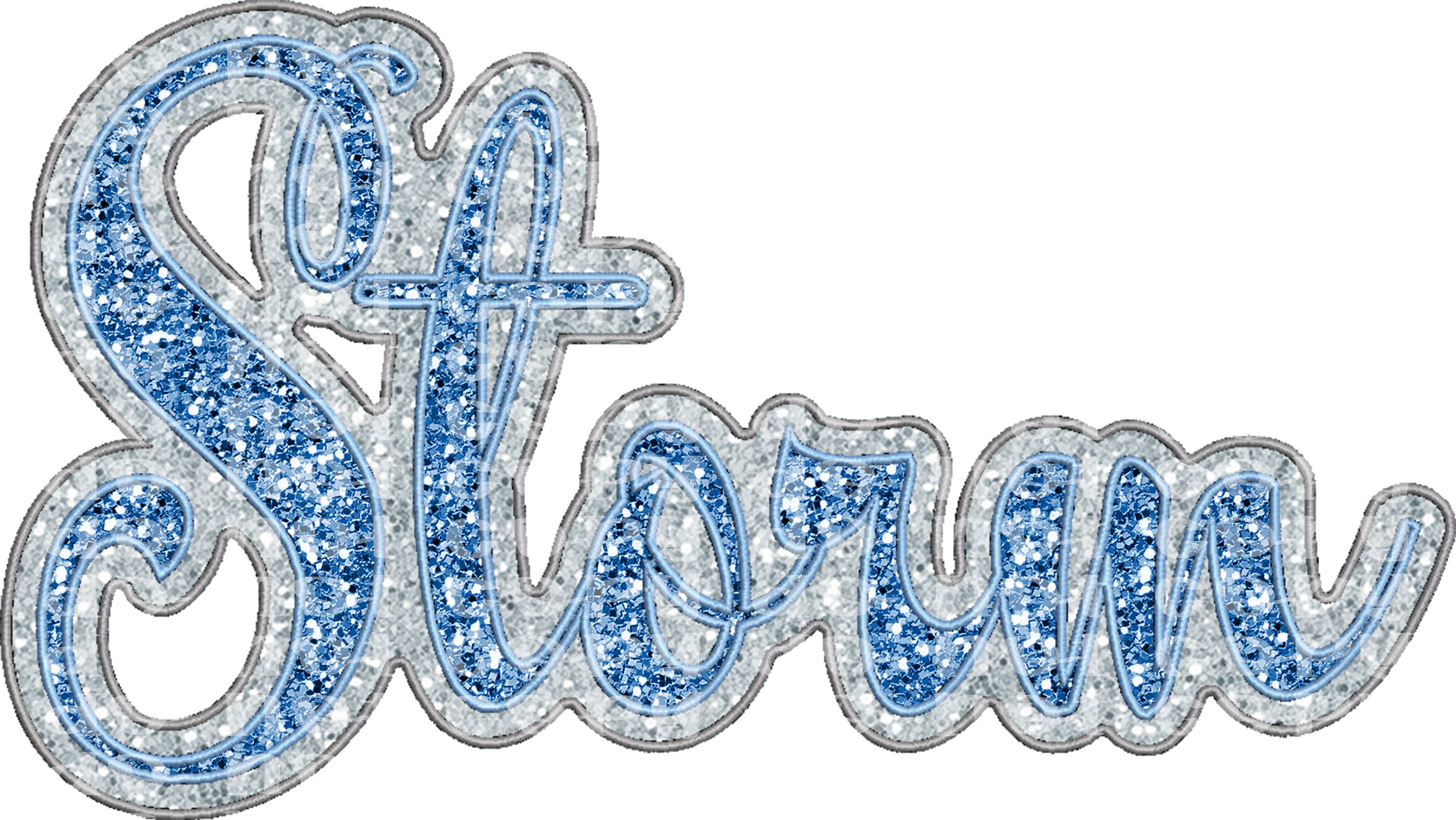 Storm Embroidery Double Applique - Etsy