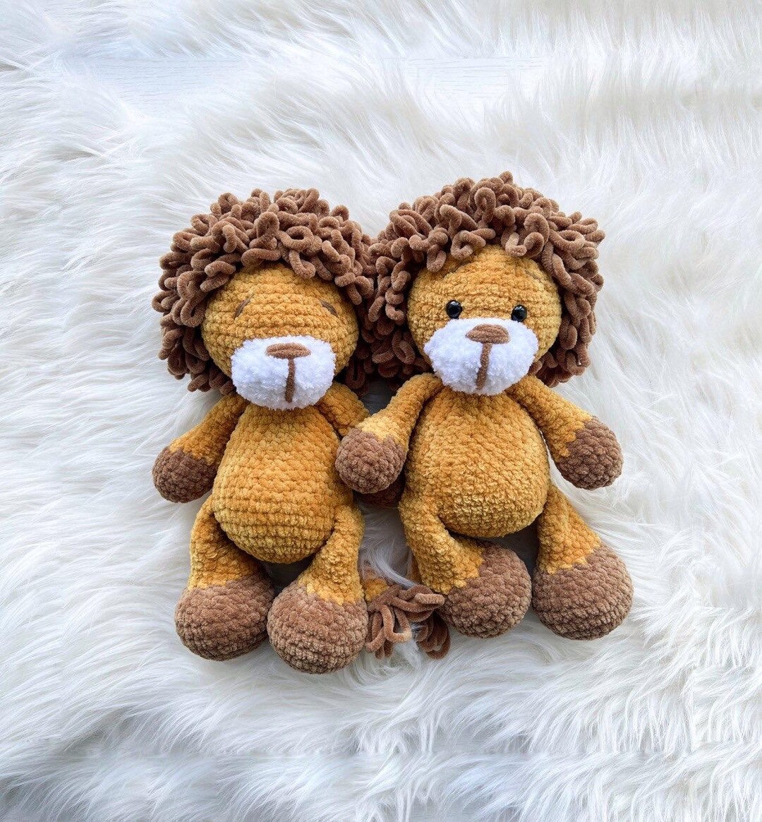 Crochet Lion Doll, stuffed Lion, Lion Plush, Lion Baby Gift, Safari ...