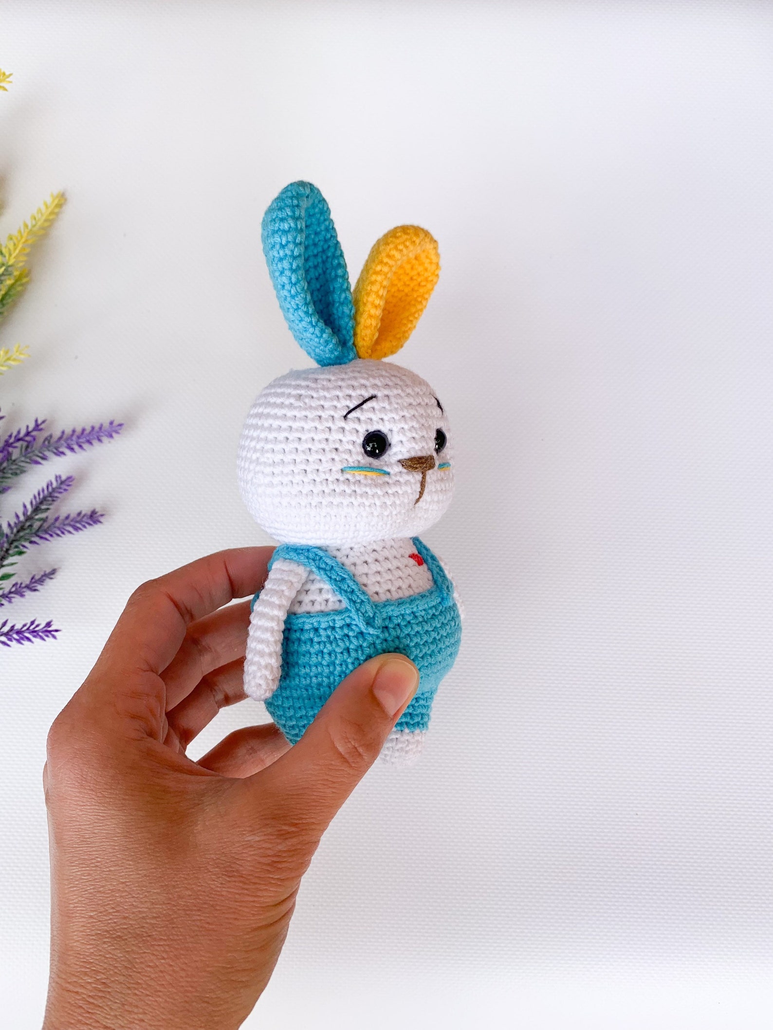 Birthday T Ukrainian Bunny Toy Crochet Bunny Stuffed Etsy