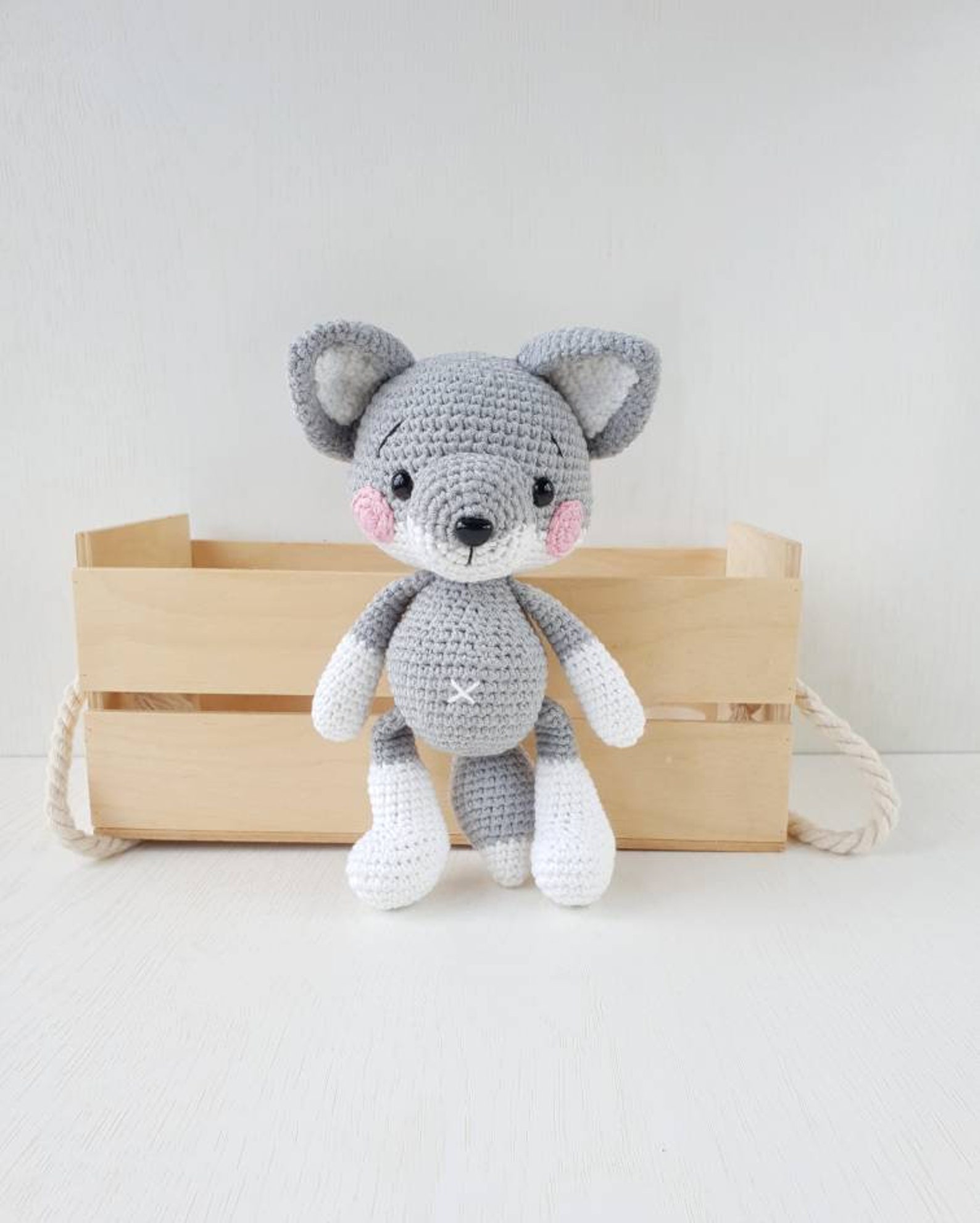 Baby Boy Gift Stuffed wolf toy Woodland animals wolf | Etsy