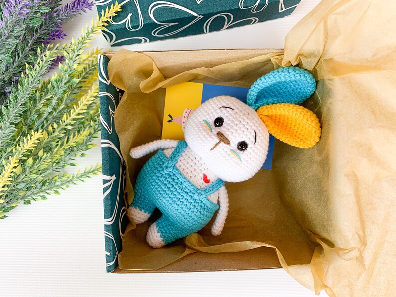 Birthday T Ukrainian Bunny Toy Crochet Bunny Stuffed Etsy