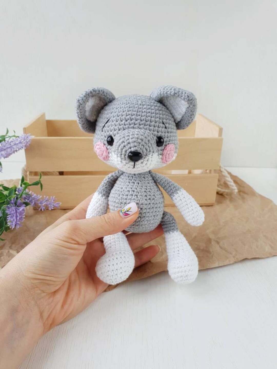 Baby Boy Gift, Stuffed Wolf Toy, Woodland Animals, Wolf Plushie Doll ...