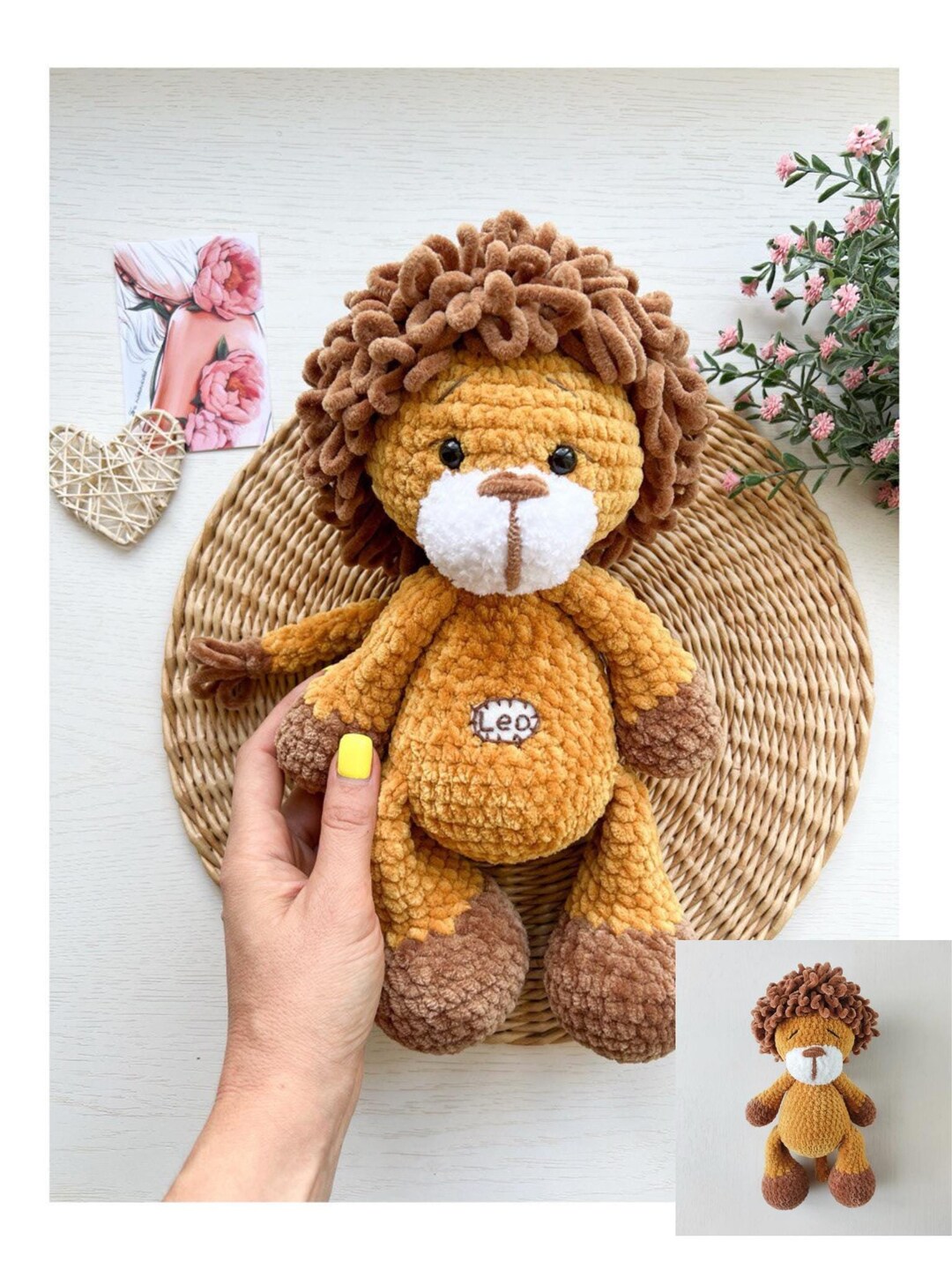 Amigurumi Lion Toy, Crochet Lion Doll, stuffed Lion, Lion Plush, Lion ...