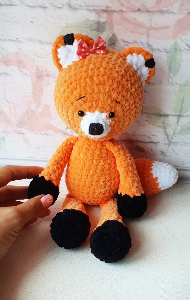 Best Friend Gift Box Fox Plush Toy Crochet Fox Doll Fox - Etsy