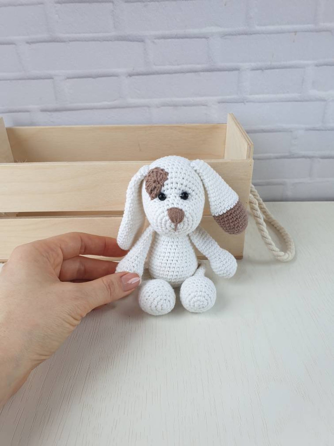 Easter gifts crochet dog Miniature Stuffed Animal amigurumi | Etsy