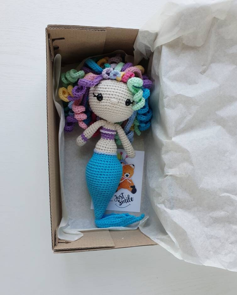 Crochet Mermaid Doll amigurumi Mermaid toy little mermaid | Etsy