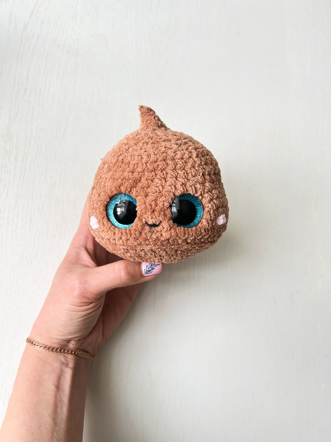Crochet Poopy, Positive Poo Emoji, Brown Cake Amigurumi - Etsy