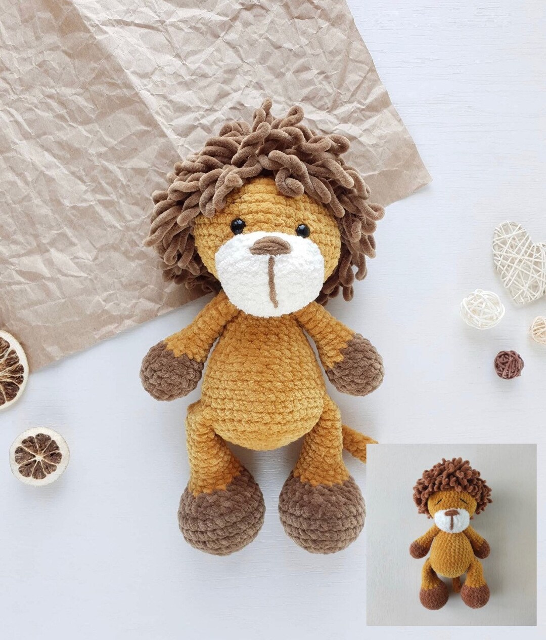 Amigurumi Lion Toy, Crochet Lion Doll, stuffed Lion, Lion Plush, Lion ...