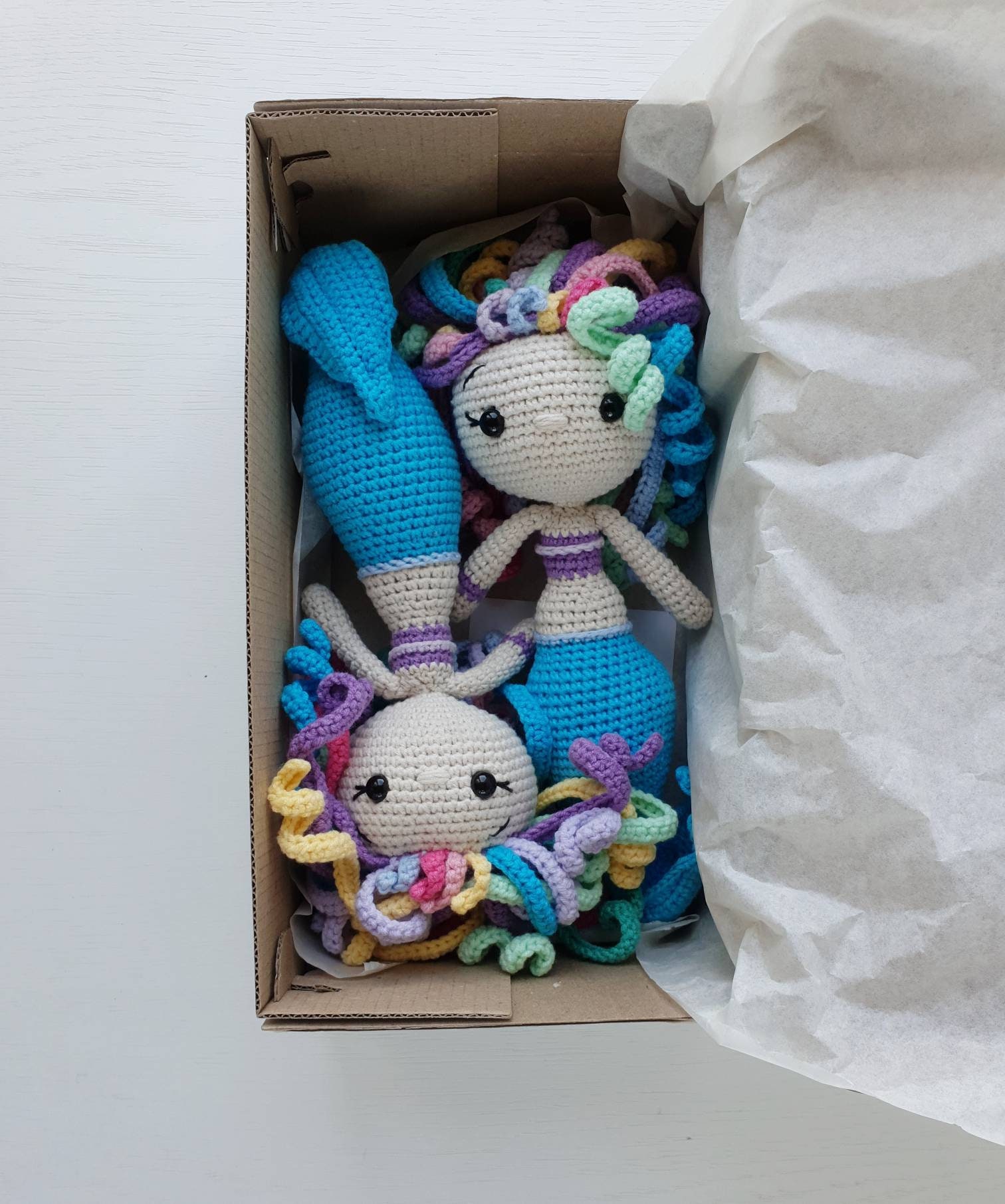 Crochet Mermaid Doll amigurumi Mermaid toy little mermaid | Etsy